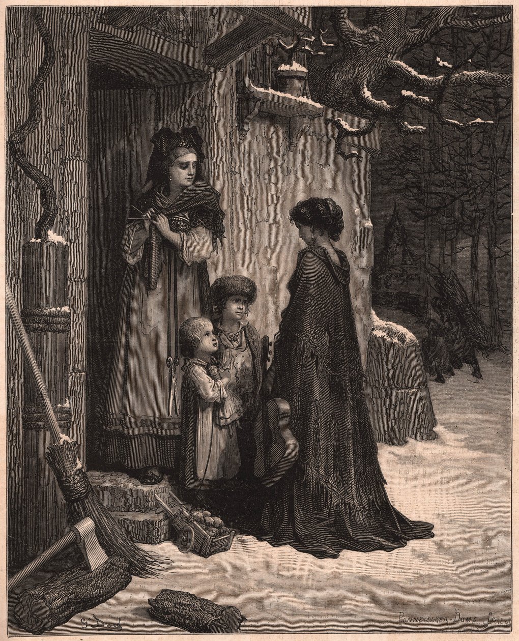 La cigale et la fourmi, illustration de la fable de Jean de la Fontaine