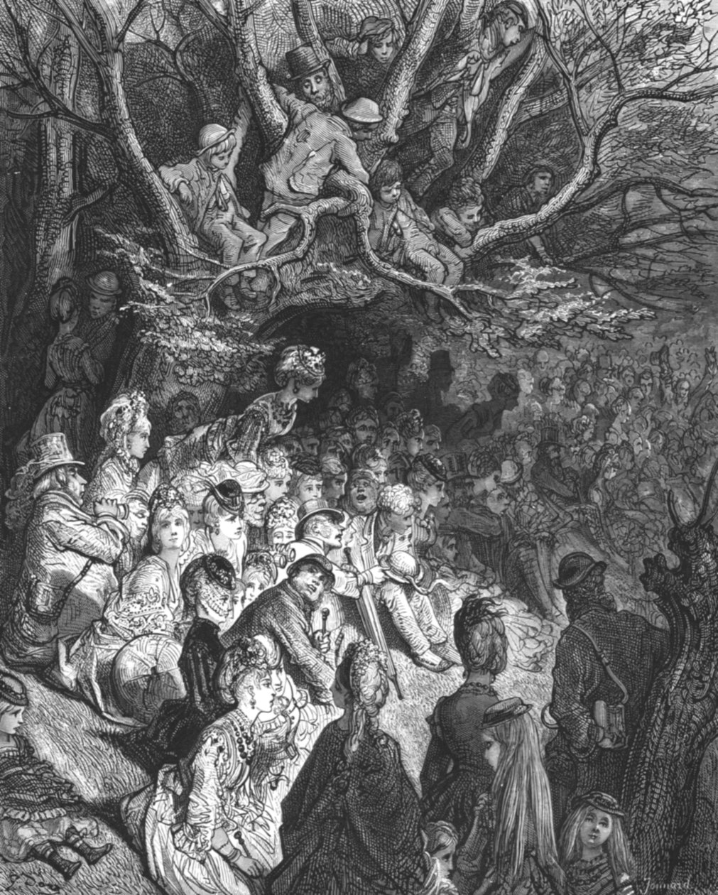 La rive du fleuve - Sous les arbres | Gustave Dore