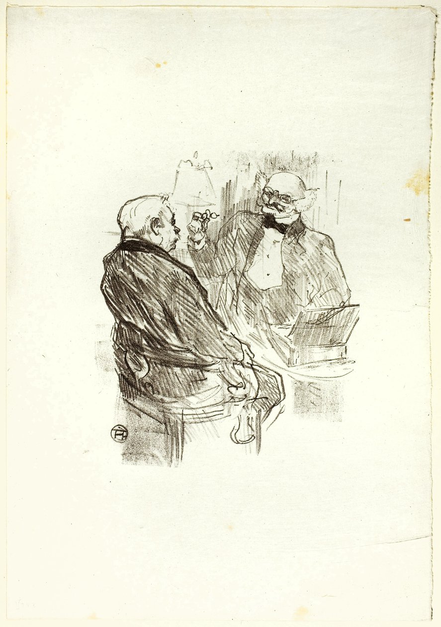 Georges Clemenceau et l'optométriste, Mayer, de Au Pied du Sinaï