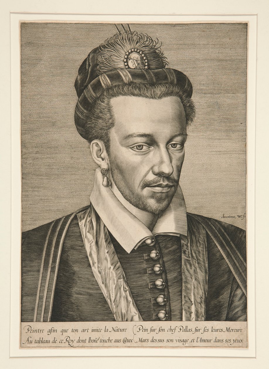 Portrait de Henri III | Hieronymus Wierix | Estampe d'art