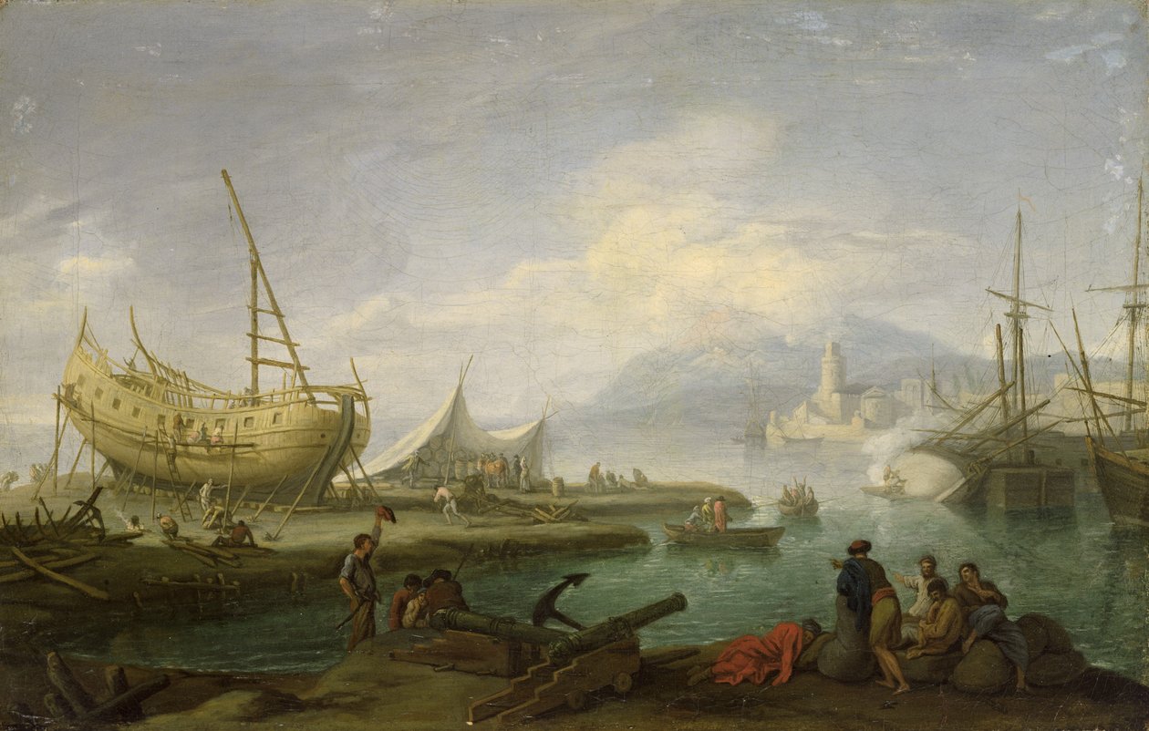 Paysage côtier | Jacob Philippe Hackert | Estampe d'art