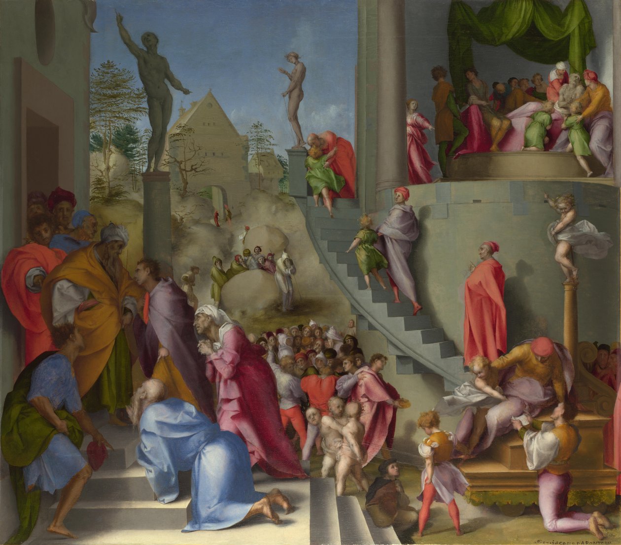 Joseph avec Jacob en Égypte de Scènes de l'histoire de Joseph, vers 1515
