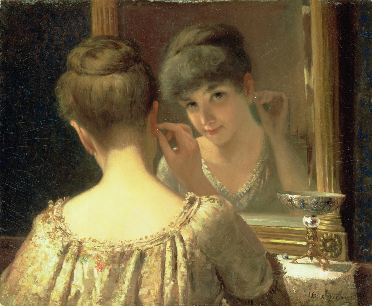 La coquette, c.1885 | James Wells Champney | Estampe d'art