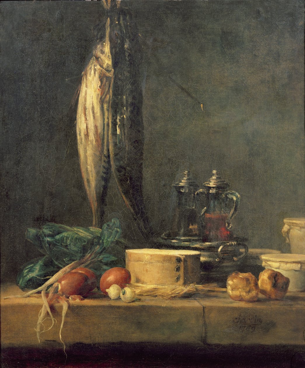 Nature morte avec poisson | Jean-Baptiste Simeon Chardin