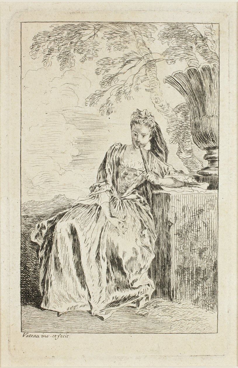 Figures de modes | Jean-Antoine Watteau | Estampe d'art