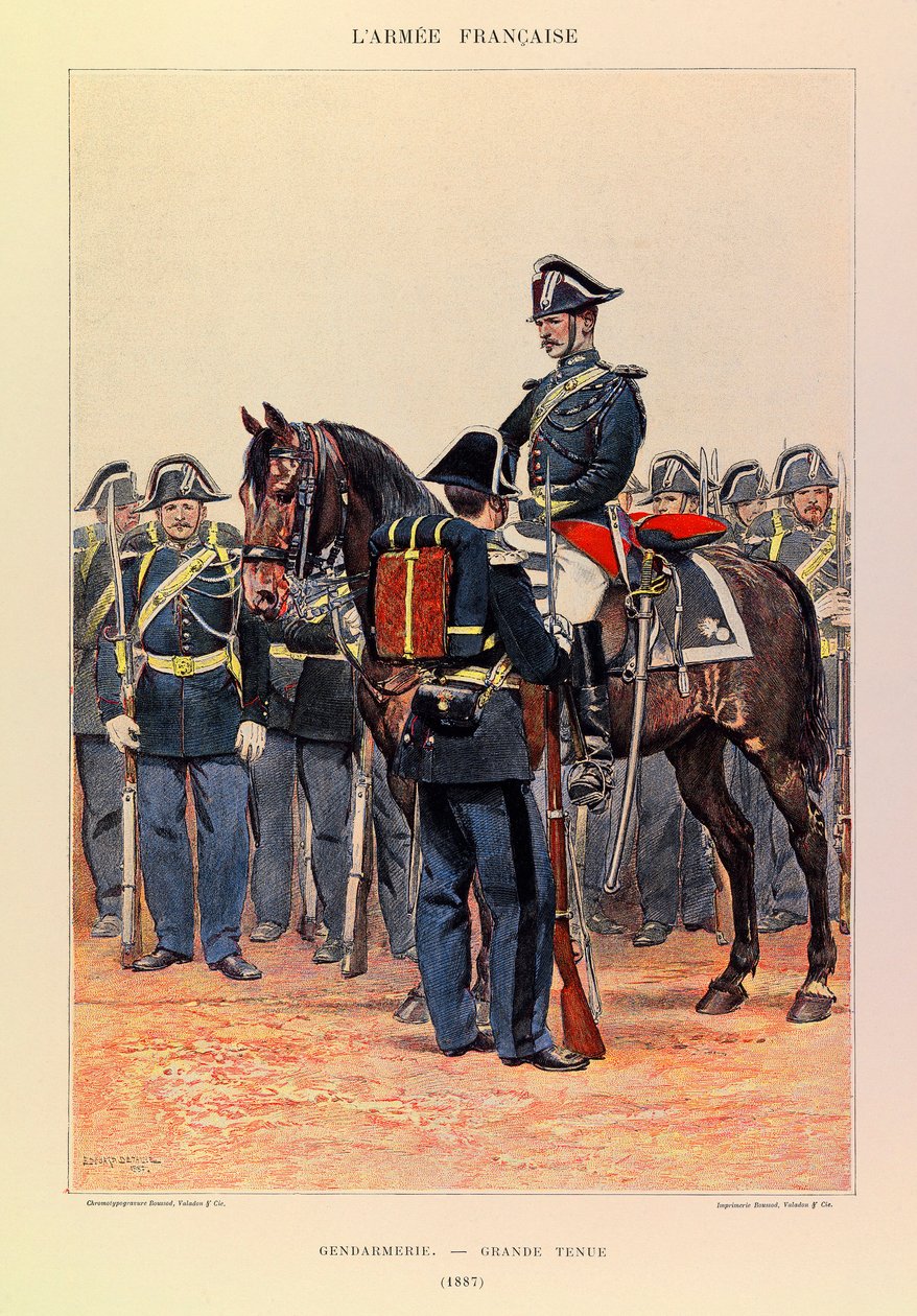 Types et uniformes de l'armée française du capitaine Jules Richard ...