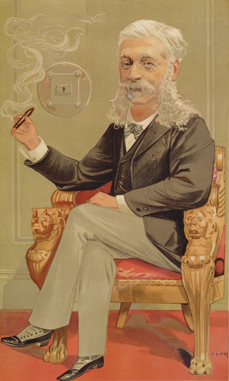 Baron Alphonse de Rothschild, illustration de Vanity Fair, 1894