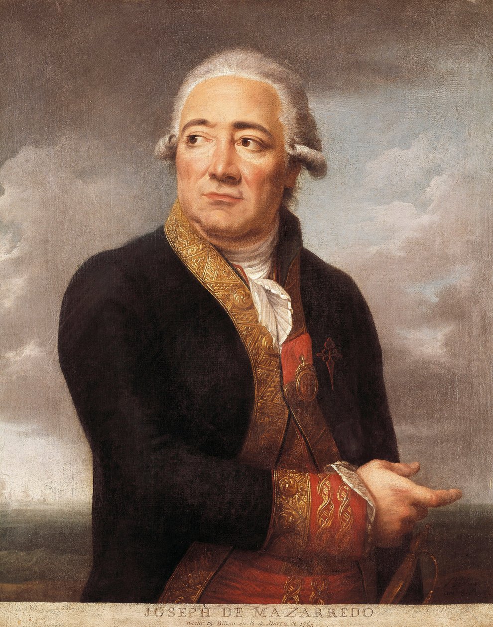 Portrait de l'amiral espagnol Jose de Mazarredo Salazar (1783)