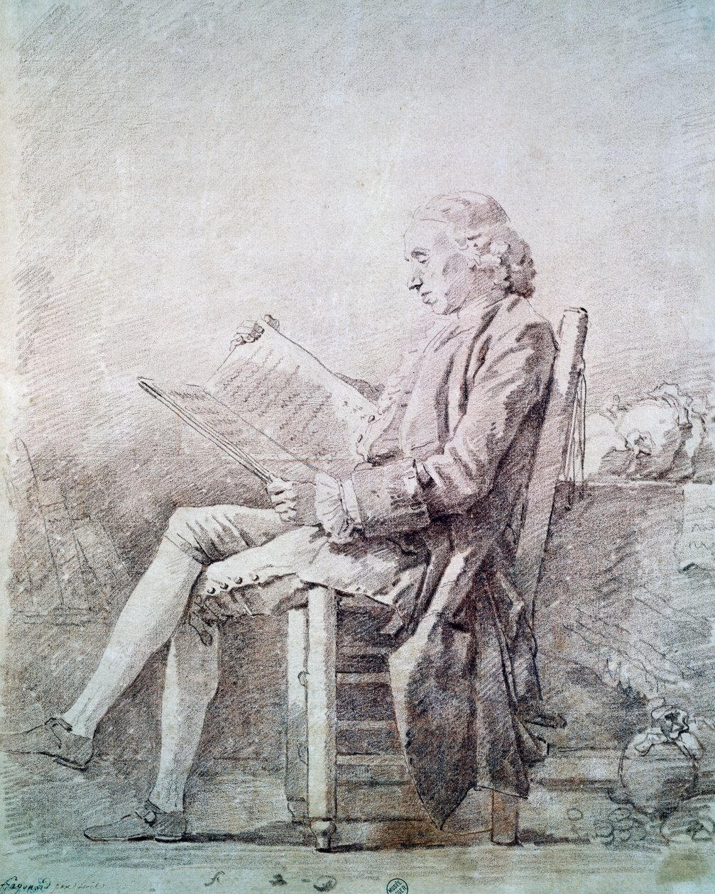 Portrait de l'abbé de Saint Non | Jean Honore Fragonard