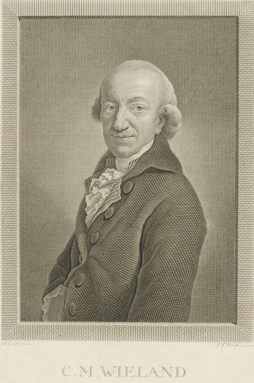 Portrait du poète et écrivain Christoph Martin Wieland 1733-1813