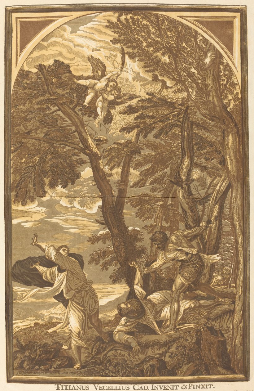 La mort de Saint Pierre Martyr | Estampe d'art