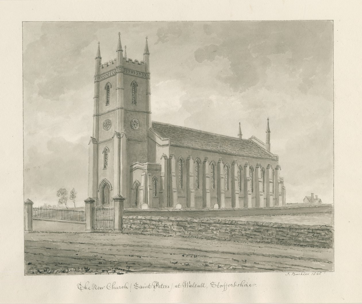Église de Walsall ['Nouvelle'] | John Buckler