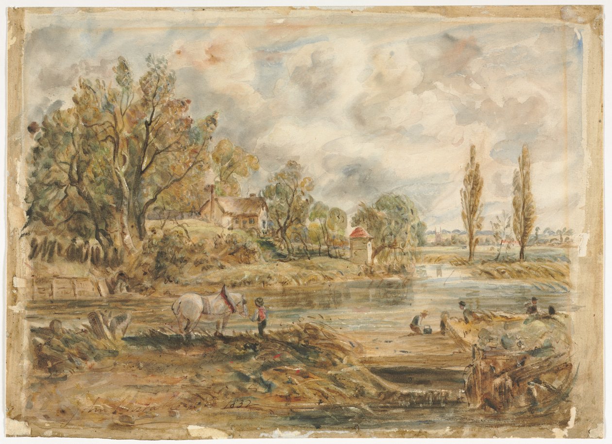 Le Cheval blanc | John Constable | Estampe d'art