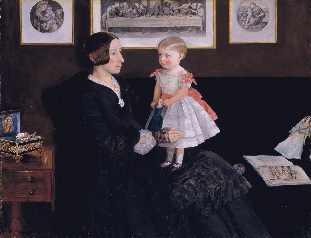 Mme James Wyatt Jr et sa fille Sarah | John Everett Millais