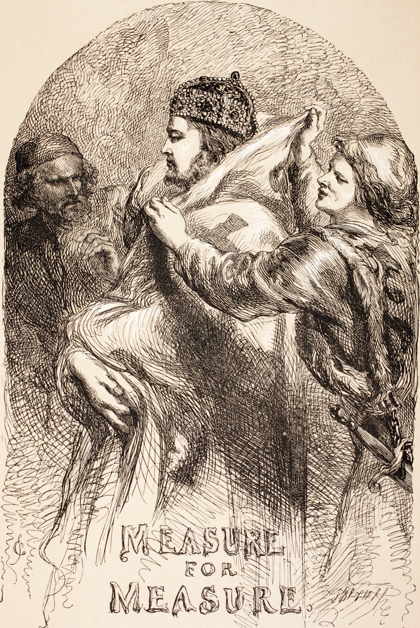 Illustration pour Mesure pour Mesure, de 'The Illustrated Library ...