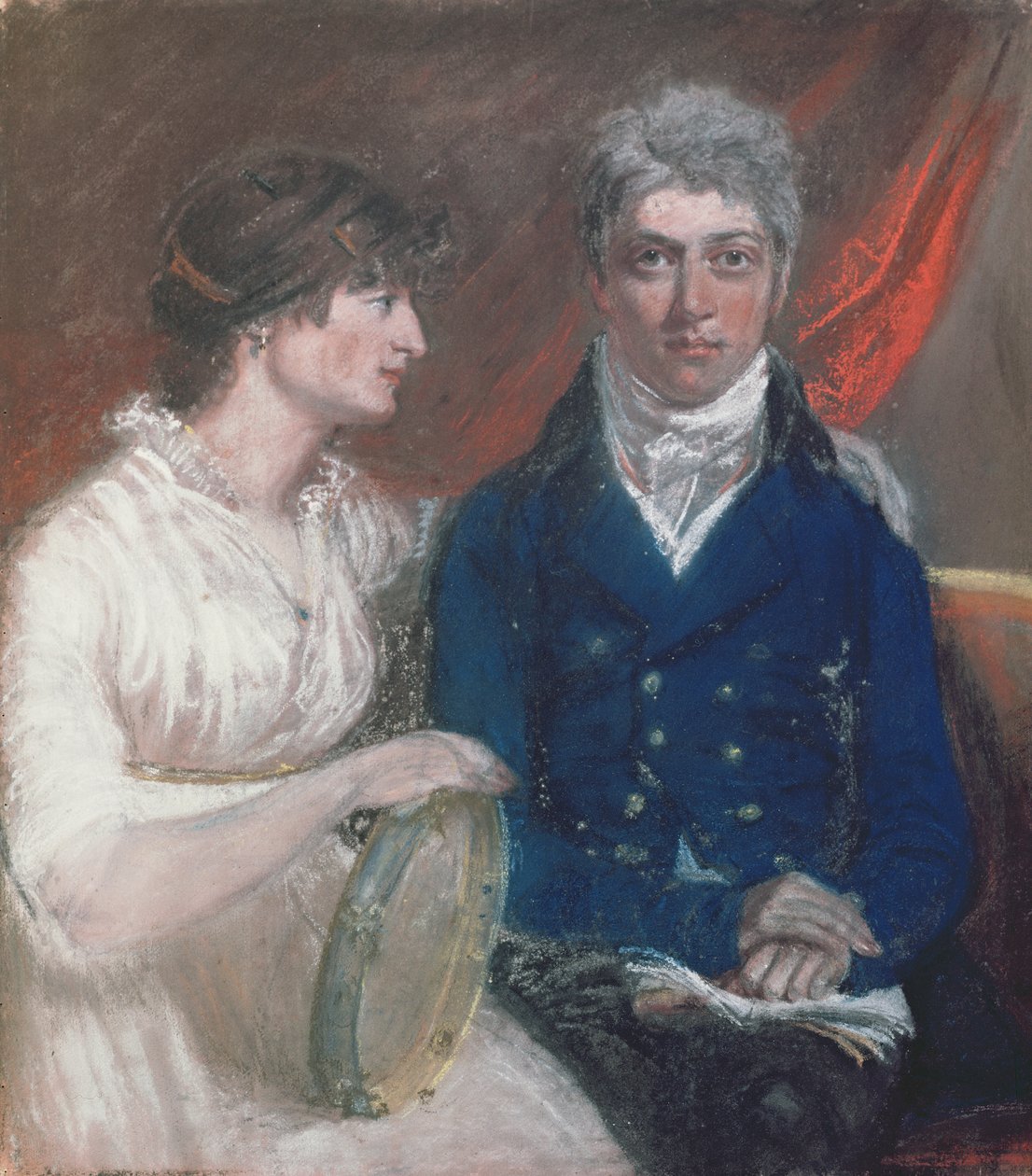 Portrait de Benjamin Thompson et de sa femme | Estampe d'art