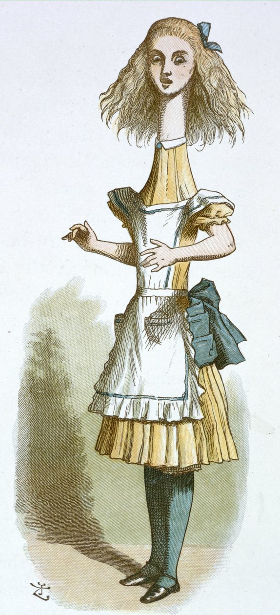 Alice au long cou | John Tenniel | Estampe d'art