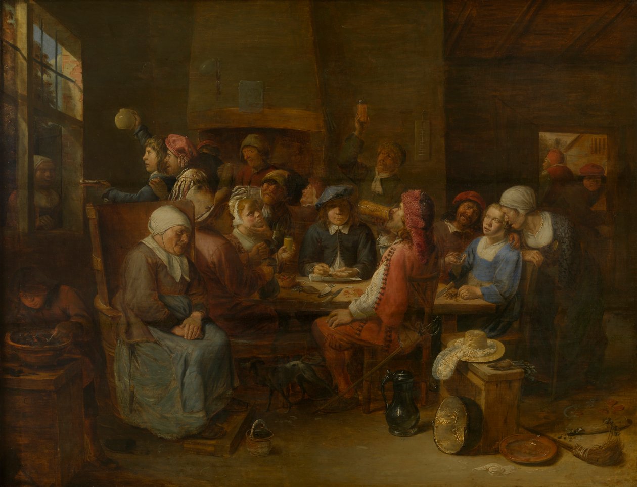Taverne flamande (huile sur panneau) | Joos van Craesbeeck