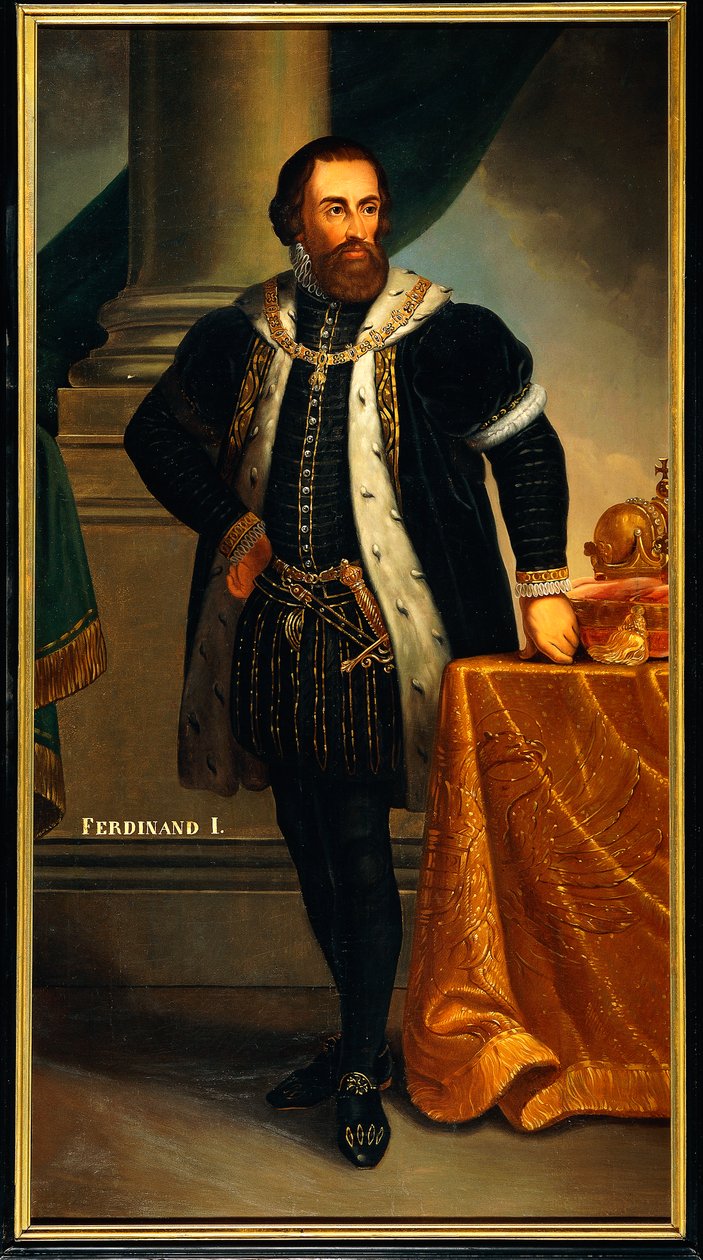 Portrait de Ferdinand Ier de Habsbourg | Estampe d'art