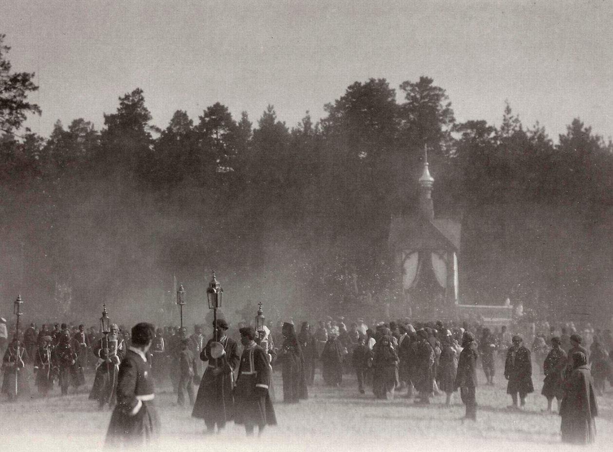 Procession de Pâques, monastère de Sarov, Russie, 1903