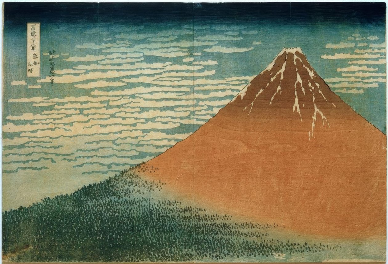 Vent du sud et matin clair | Katsushika Hokusai