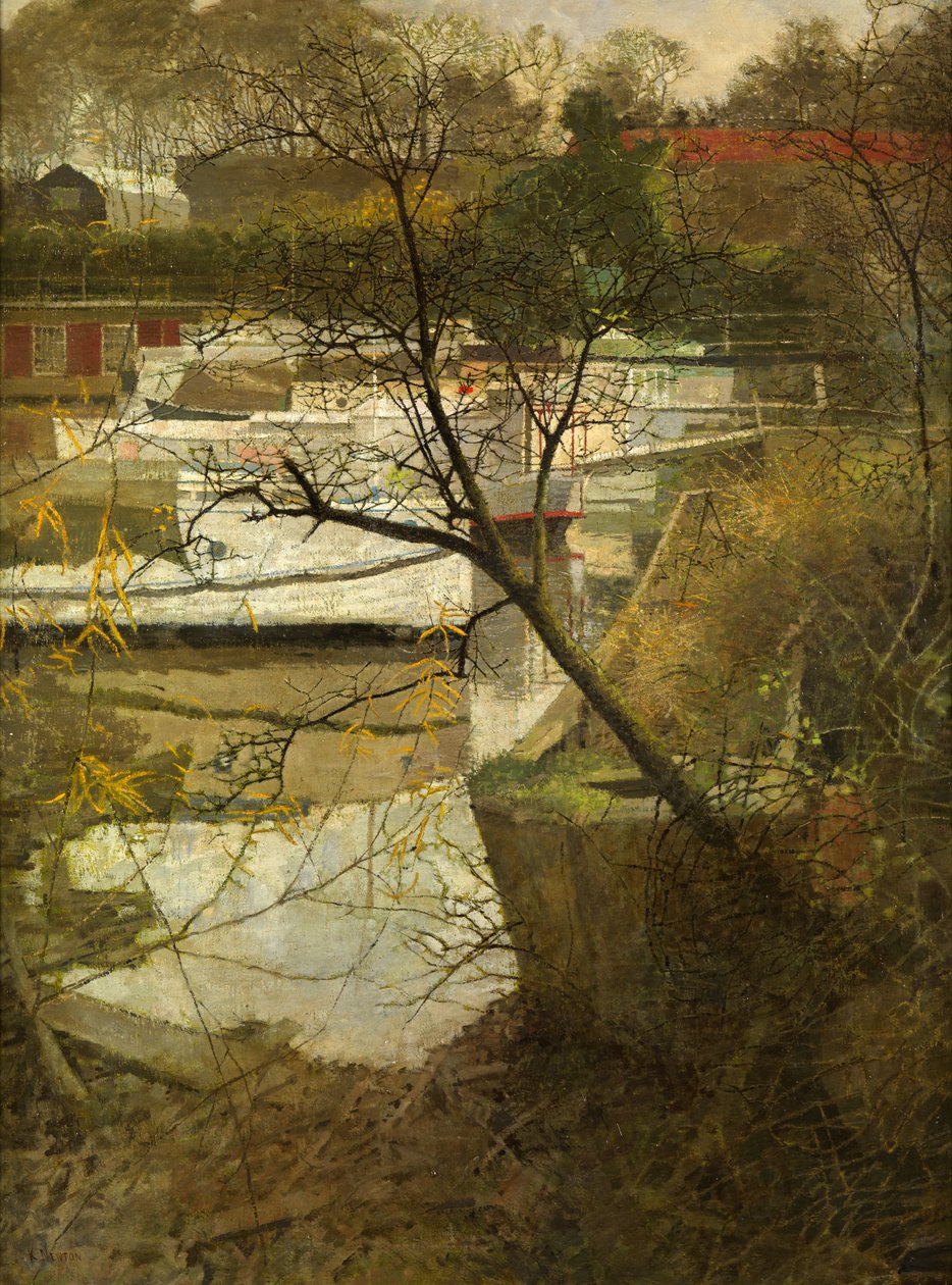 Bassin de yacht de Cubitt | Kenneth Newton | Estampe d'art