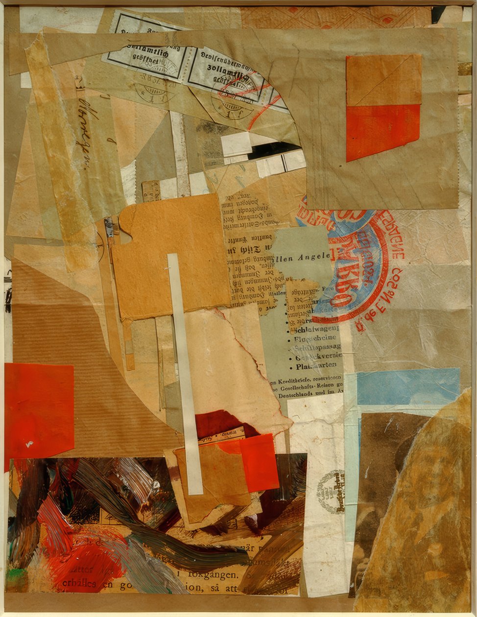 Ouvert par la douane | Kurt Schwitters | Estampe d'art