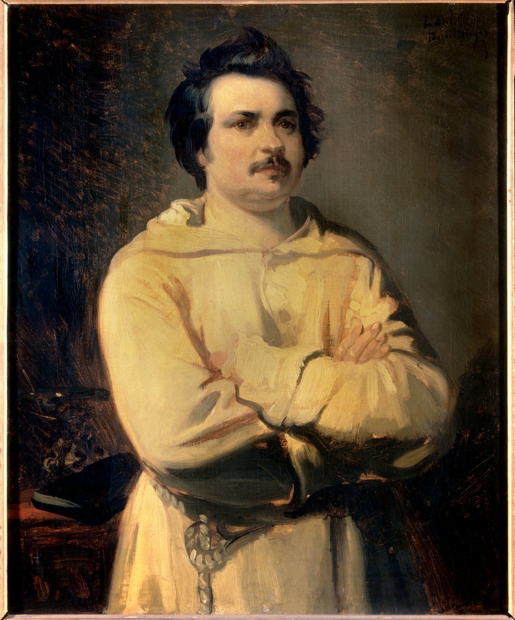 Portrait d'Honoré de Balzac (1799-1850) Peinture par Louis Boulanger ...