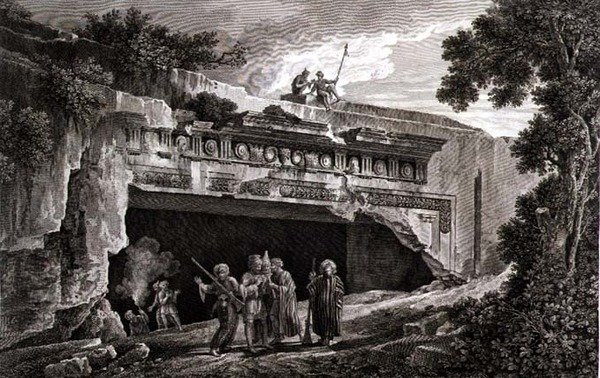 Le monument sépulcral des rois de Juda, planche 25 du Volume III de ...