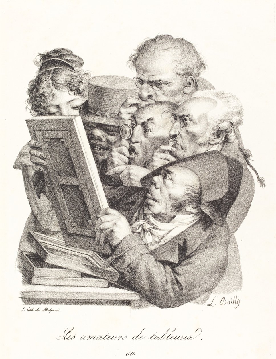 Les amateurs de tableaux | Louis Leopold Boilly