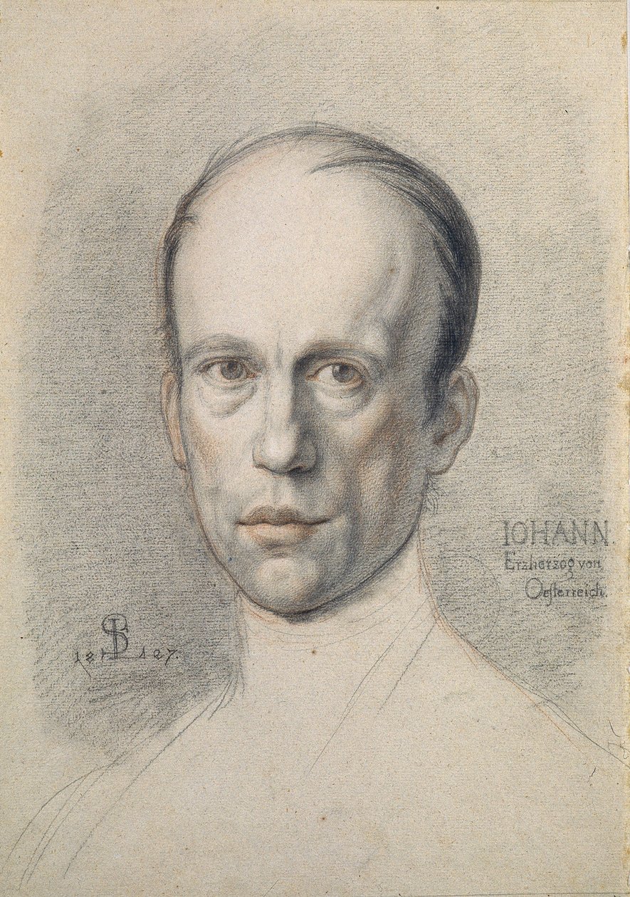 Portrait de l'archiduc Jean d'Autriche, par Schnorr von Carolsfeld ...