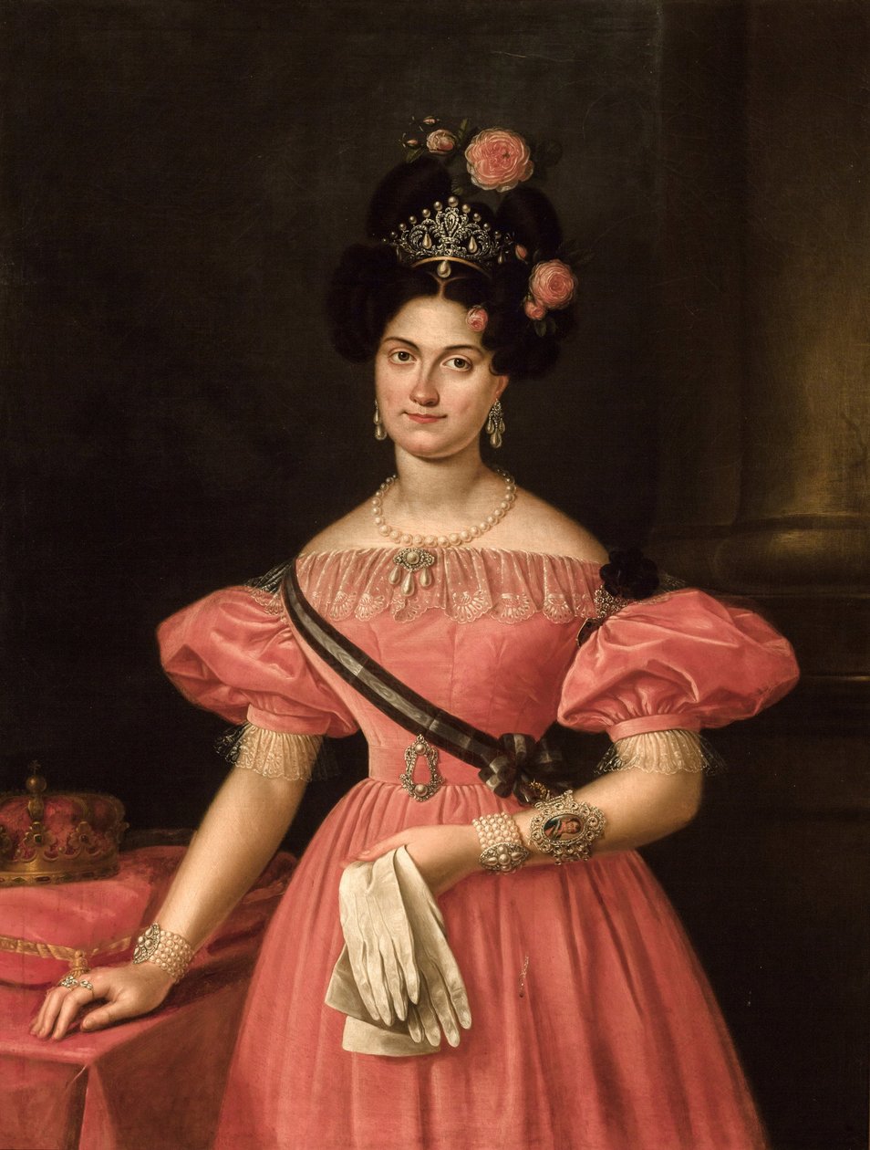 Néoclassicisme : Portrait de Maria Christina des Deux-Siciles (1806-1878)