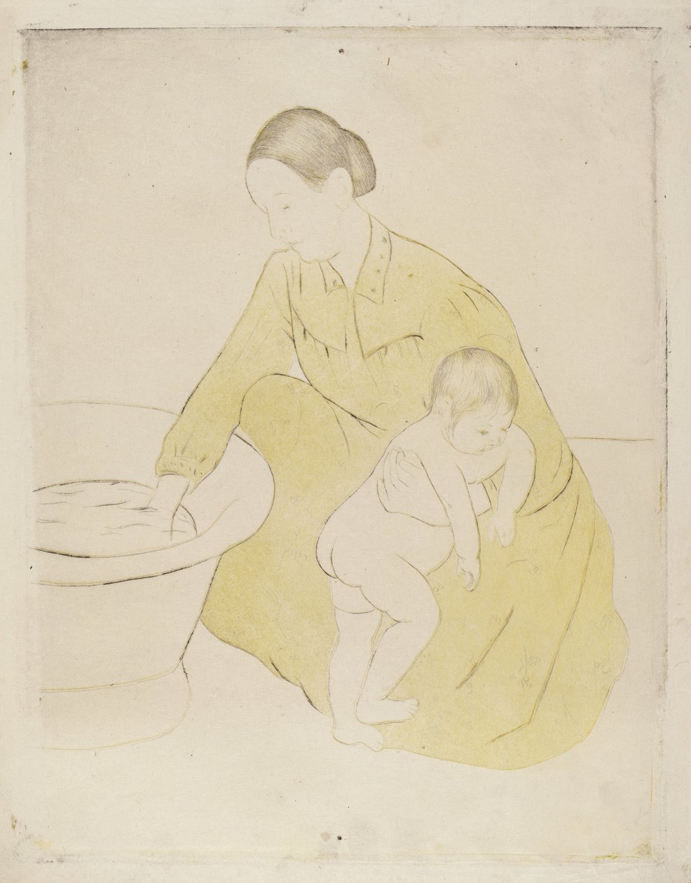 Le Bain | Mary Cassatt | Estampe d'art