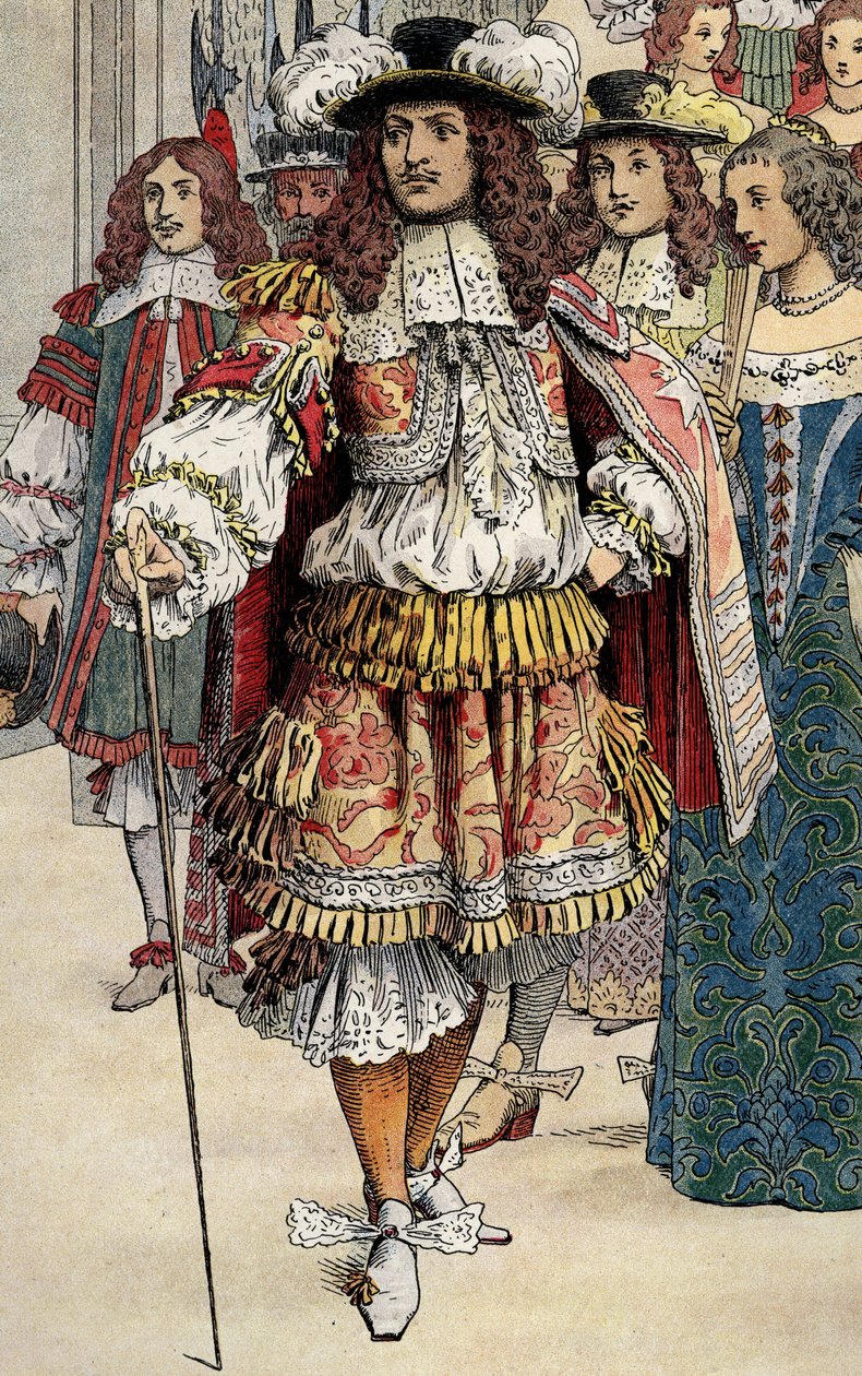 Le roi de France Louis XIV dans son château de Vaux-le-Vicomte