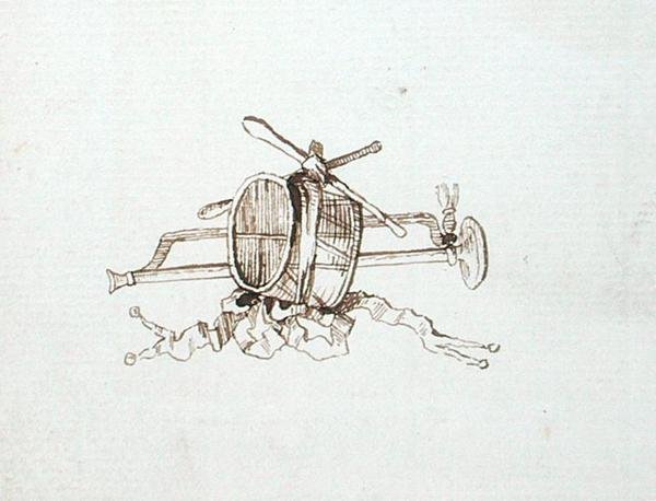 Dessin du carnet de croquis de Michael Faraday