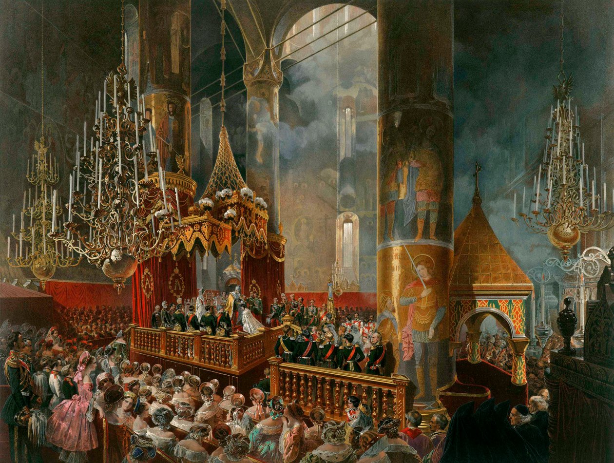 Couronnement de la tsarine Maria Alexandrovna de Russie, Moscou, 1856