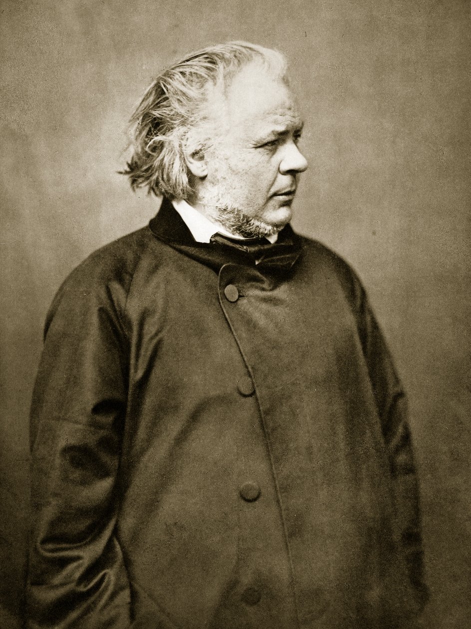 Honoré Daumier (photo sépia) | Nadar | Estampe d'art