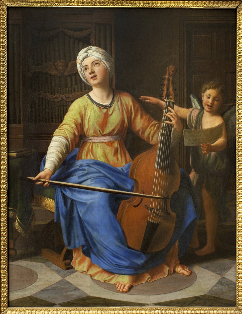 Sainte Cécile | Nicolas Colombel | Estampe d'art