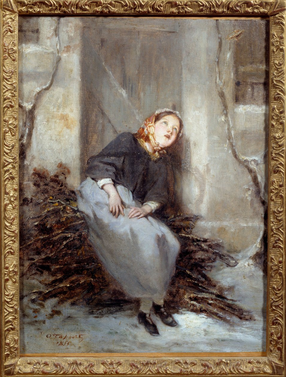 Le porteur de bois | Octave Tassaert | Estampe d'art