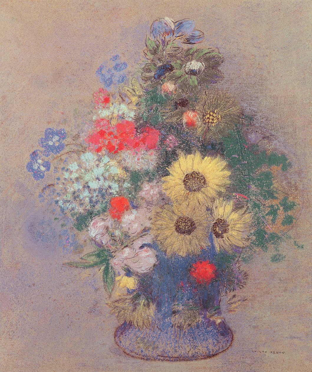 Vase de Fleurs, c.1900 | Odilon Redon | Estampe d'art