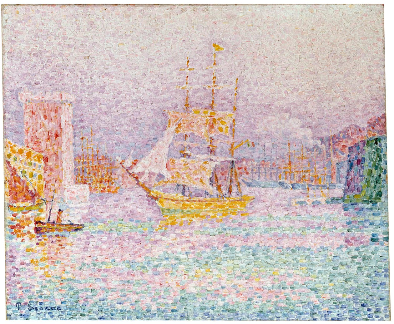 Le port de Marseille, 1907 | Paul Signac | Estampe d'art