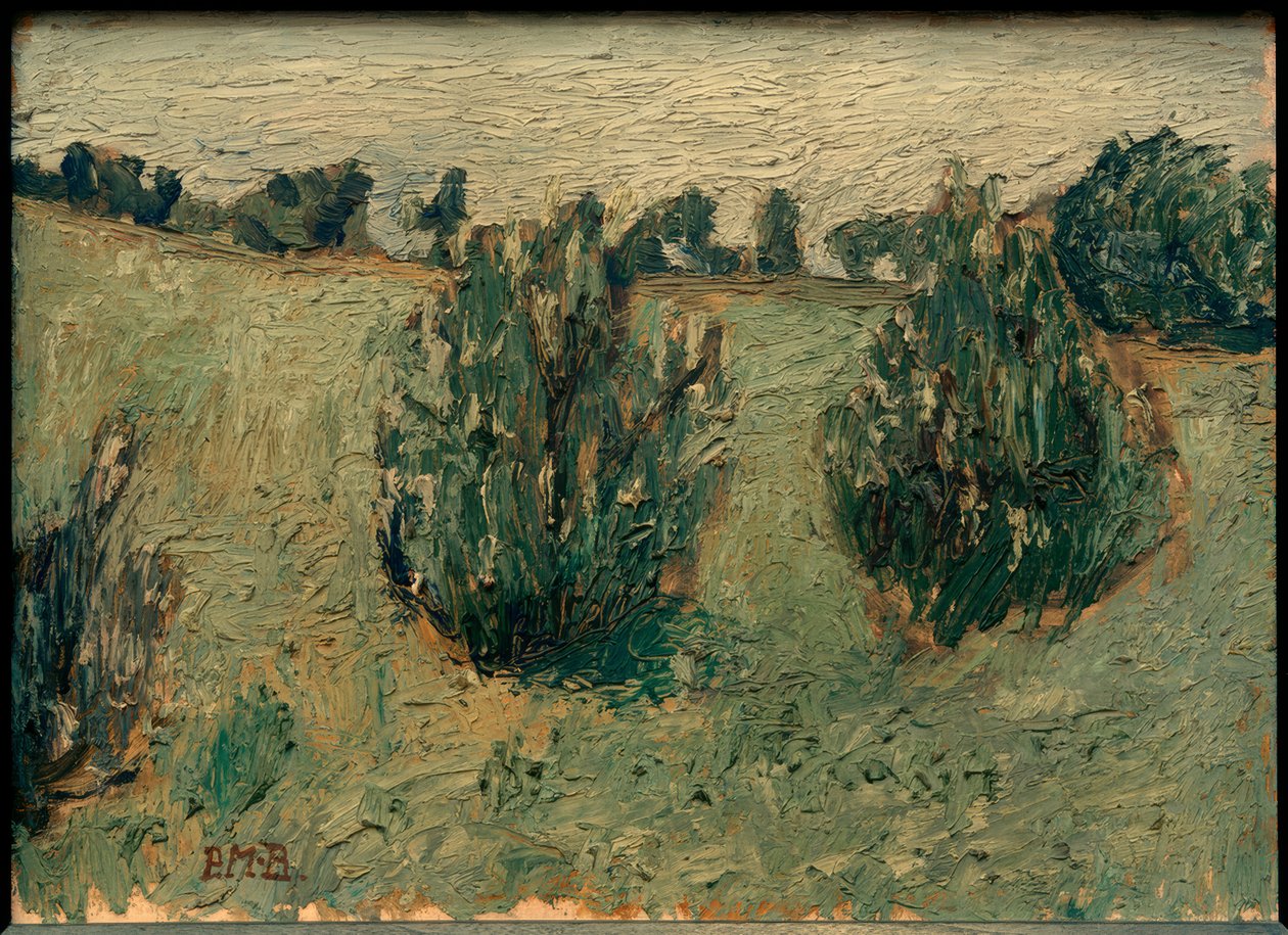 Paysage avec pins | Paula Modersohn Becker | Estampe d'art