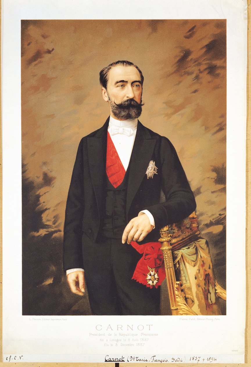 Portrait de Marie François Sadi Carnot (1837-94)