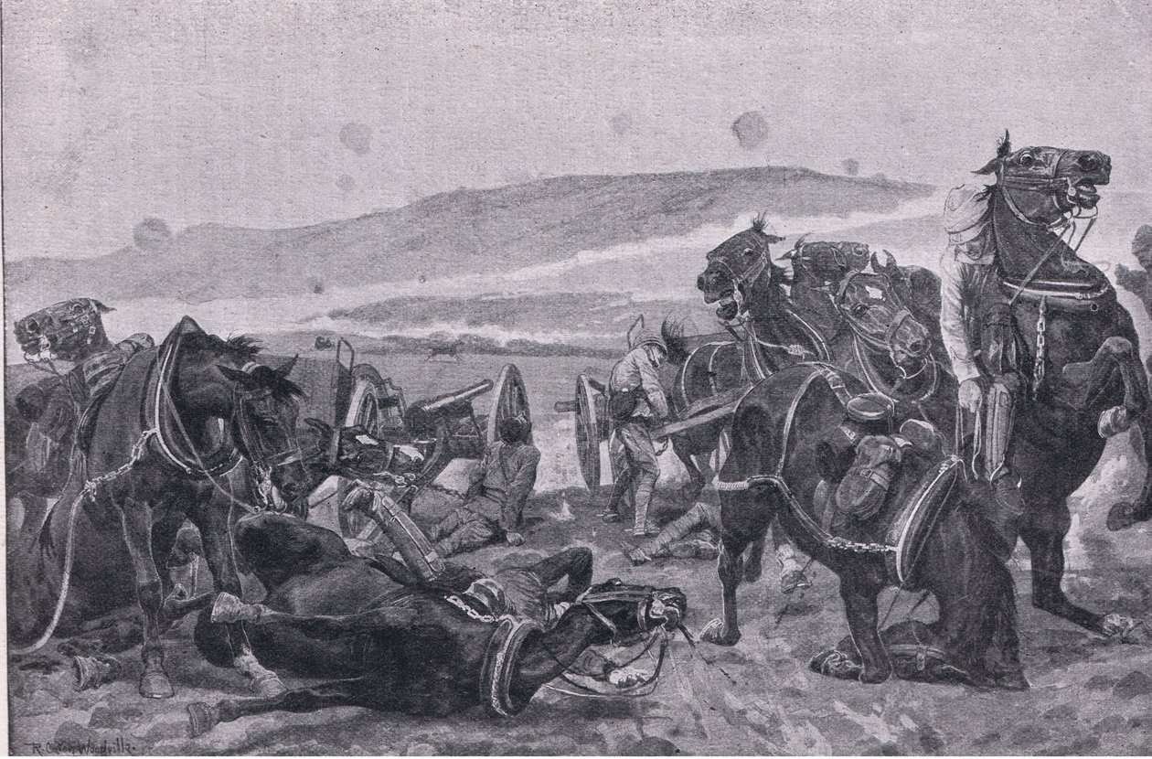 La bataille de Colenso: la perte de nos armes | Estampe d'art