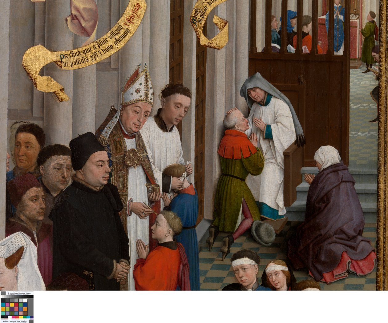 Détail du Triptyque des Sept Sacrements | Estampe d'art