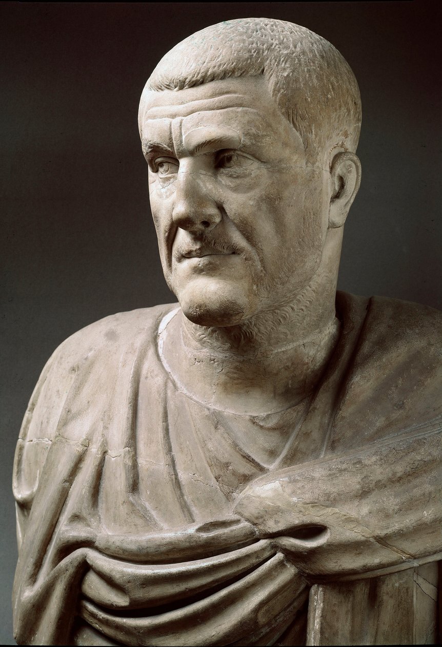 Statue en marbre de l'empereur Maximin le Thrace | Roman