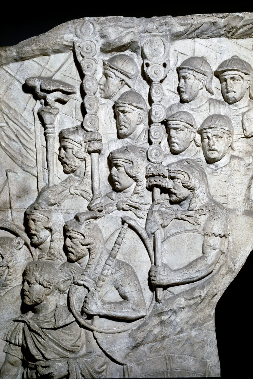 Art romain : "Guerriers portant des Vexillum (bannières romaines ...