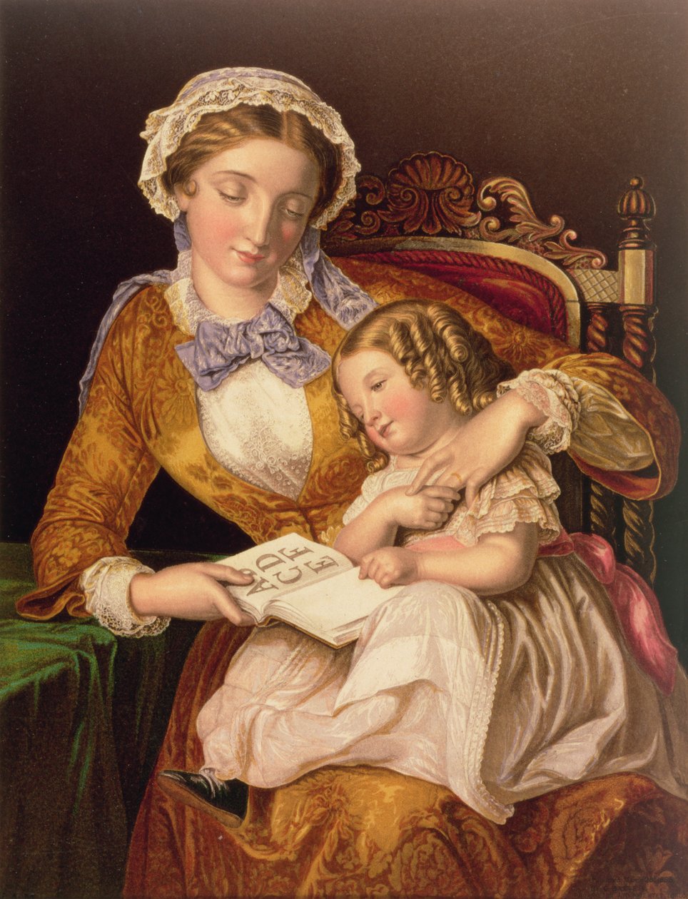 La première leçon, publié par Baxter, 1855