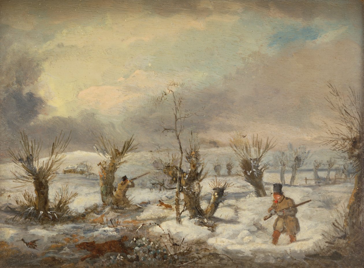 Tir de canard (huile sur toile) | Samuel John Egbert Jones