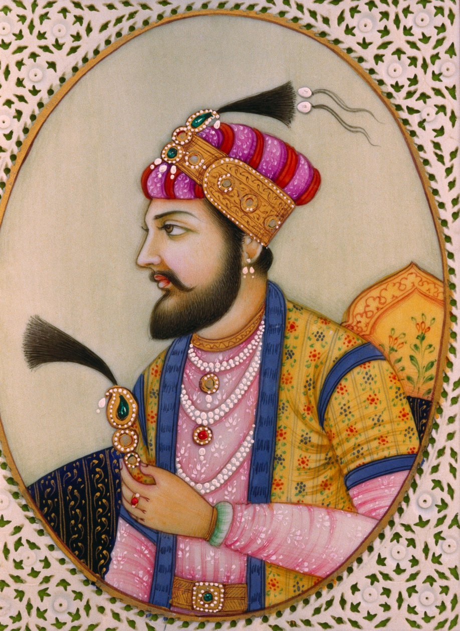 Portrait de l'empereur moghol Shah Jahan Covey Painting